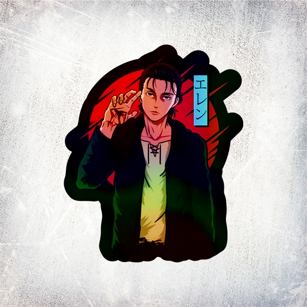 Jual STICKER HOLOGRAM ANIME EREN YEAGER ATTACK ON TITAN (SHINGEKI NO ...