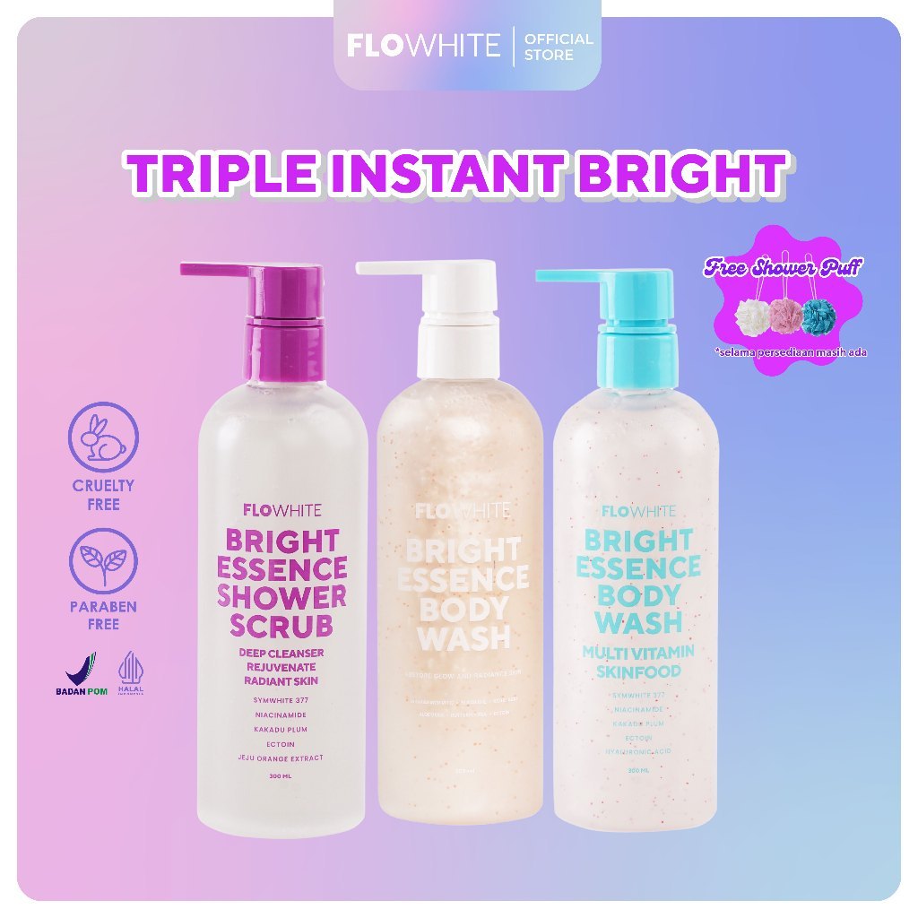 Jual FLOWHITE Triple Cleansing Bright ( Sabun Glowing) | Shopee Indonesia