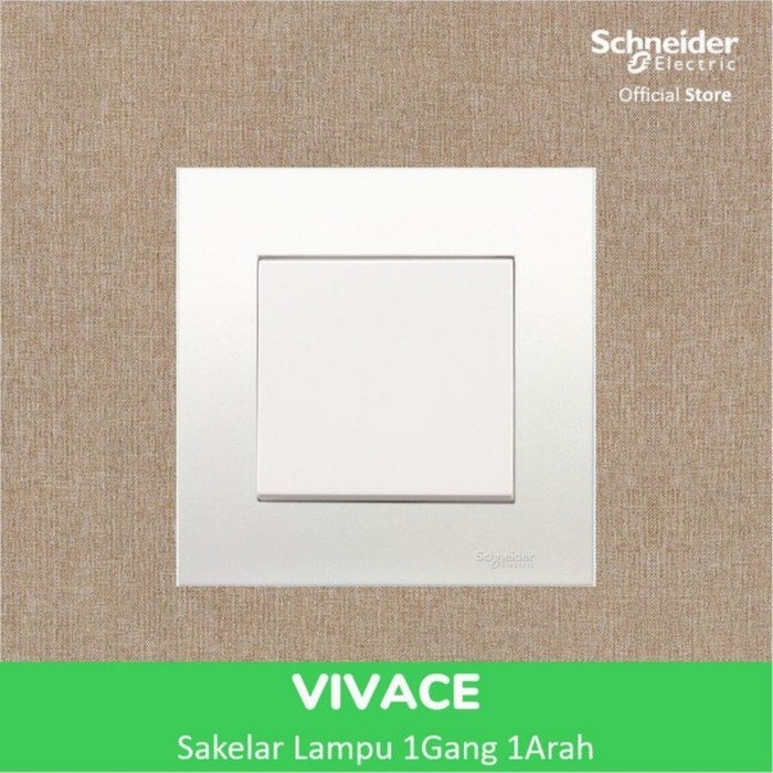 Jual Saklar Schneider VIVACE Single/Tunggal Putih | Shopee Indonesia