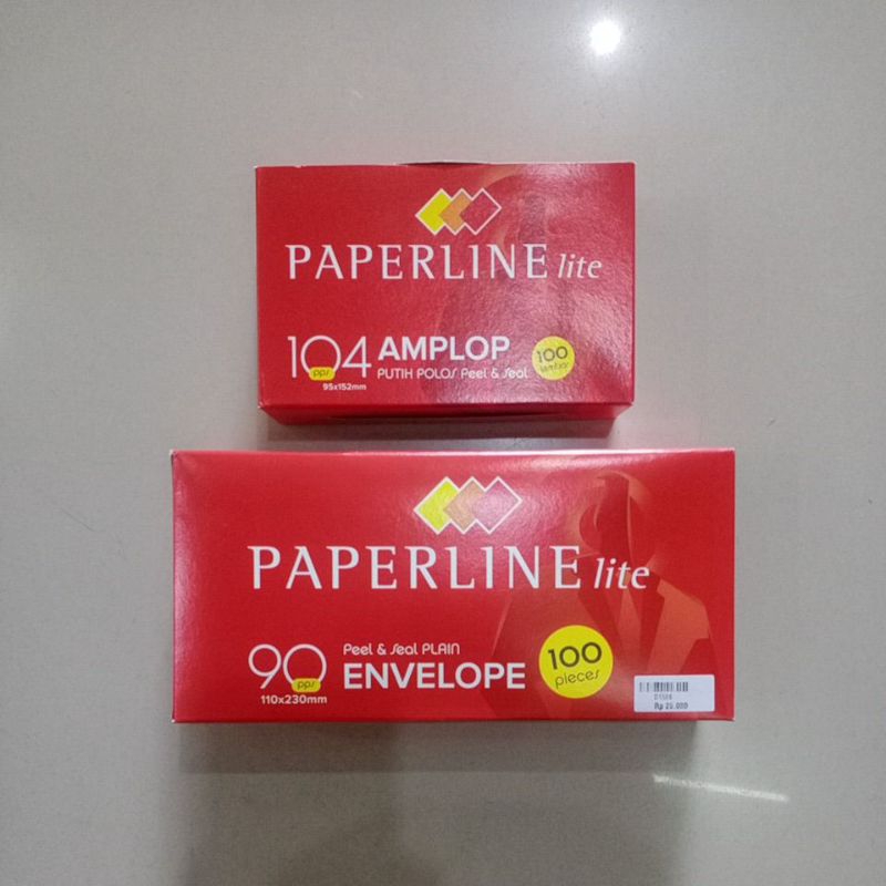 Jual Amplop Polos Merk Paperline Lite 104, 90 (D1523, DD1524) | Shopee ...
