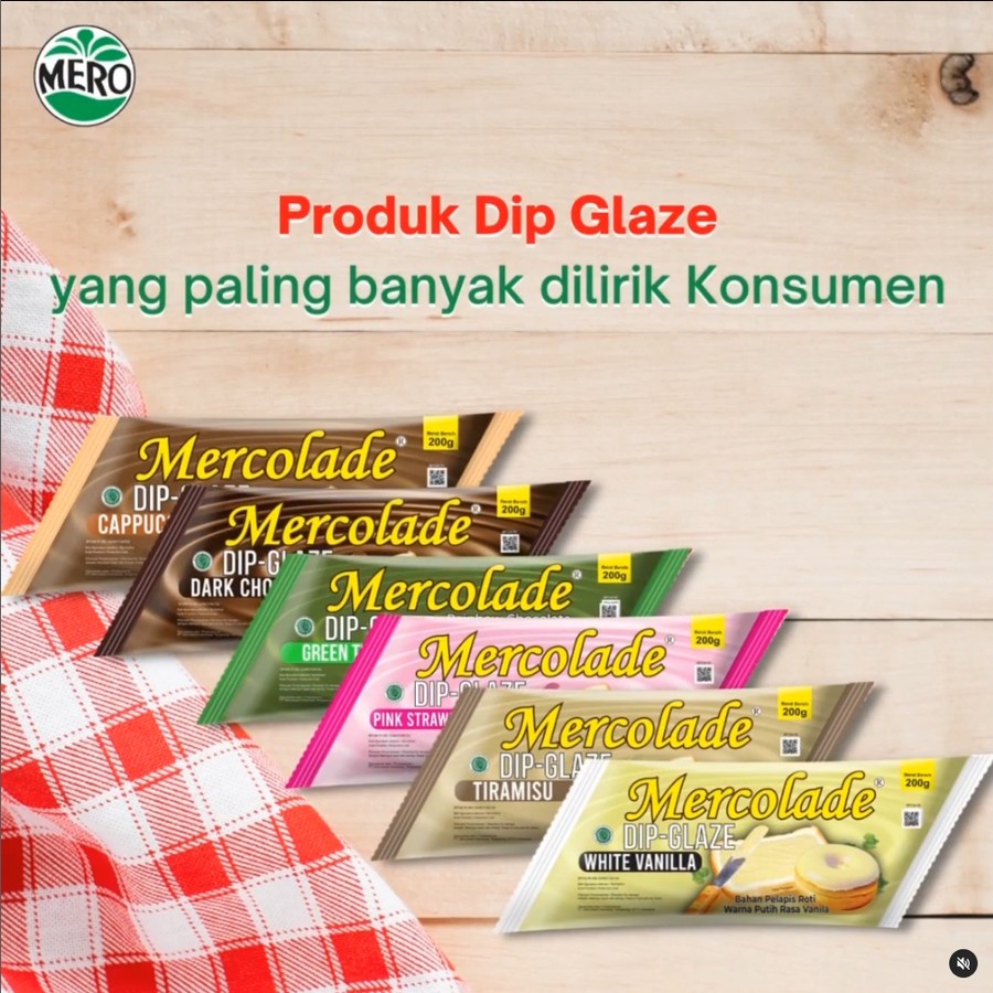 Jual Mercolade Dip Glaze Donat 250gr - Donut Topping | Shopee Indonesia