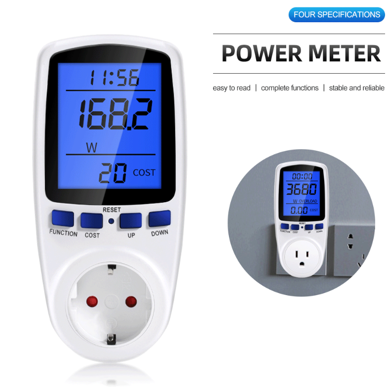 Jual Pengukur listrik Kwh digital Power Meter Volt Ampere Watt Meter AC Pengukur listrik Kwh ...