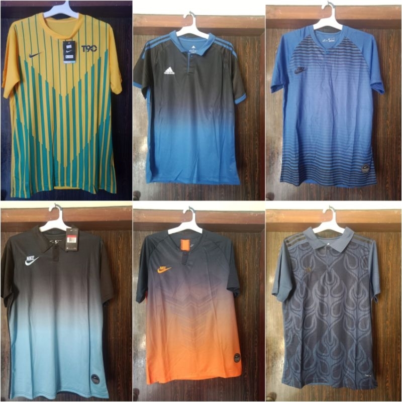 Jual baju olahraga lari voli badminton dri-fit | Shopee Indonesia