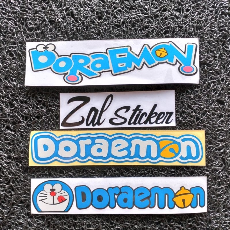 Jual sticker Doraemon sticker tulisan Doraemon cutting sticker | Shopee ...