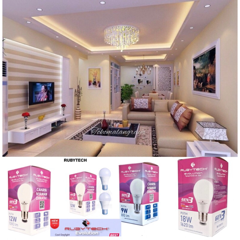 Jual lampu led rubytech super terang/lampu led murah | Shopee Indonesia