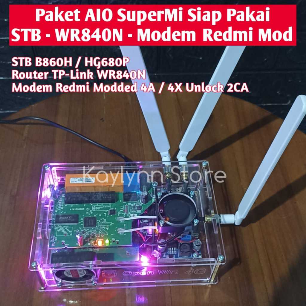 Jual Paket AIO SuperMi Siap Pakai - STB - WR840N - Modem Redmi Mod ...