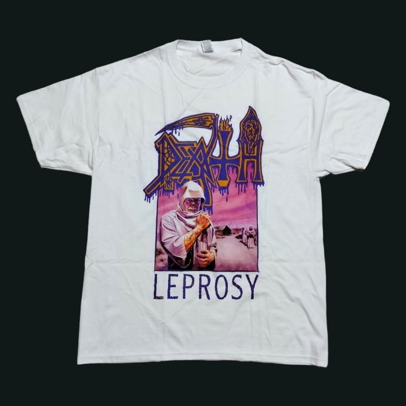 Jual Tshirt DEATH - LEPROSY (WHITE) | Shopee Indonesia