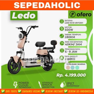 Jual Sepeda Motor Listrik OFERO LEDO 500 Watt Electric E Bike | Shopee ...
