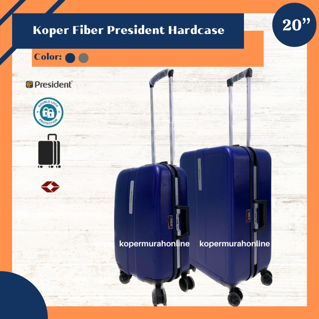Jual Koper President 20 inch TSA Lock International Tanpa Resleting ...