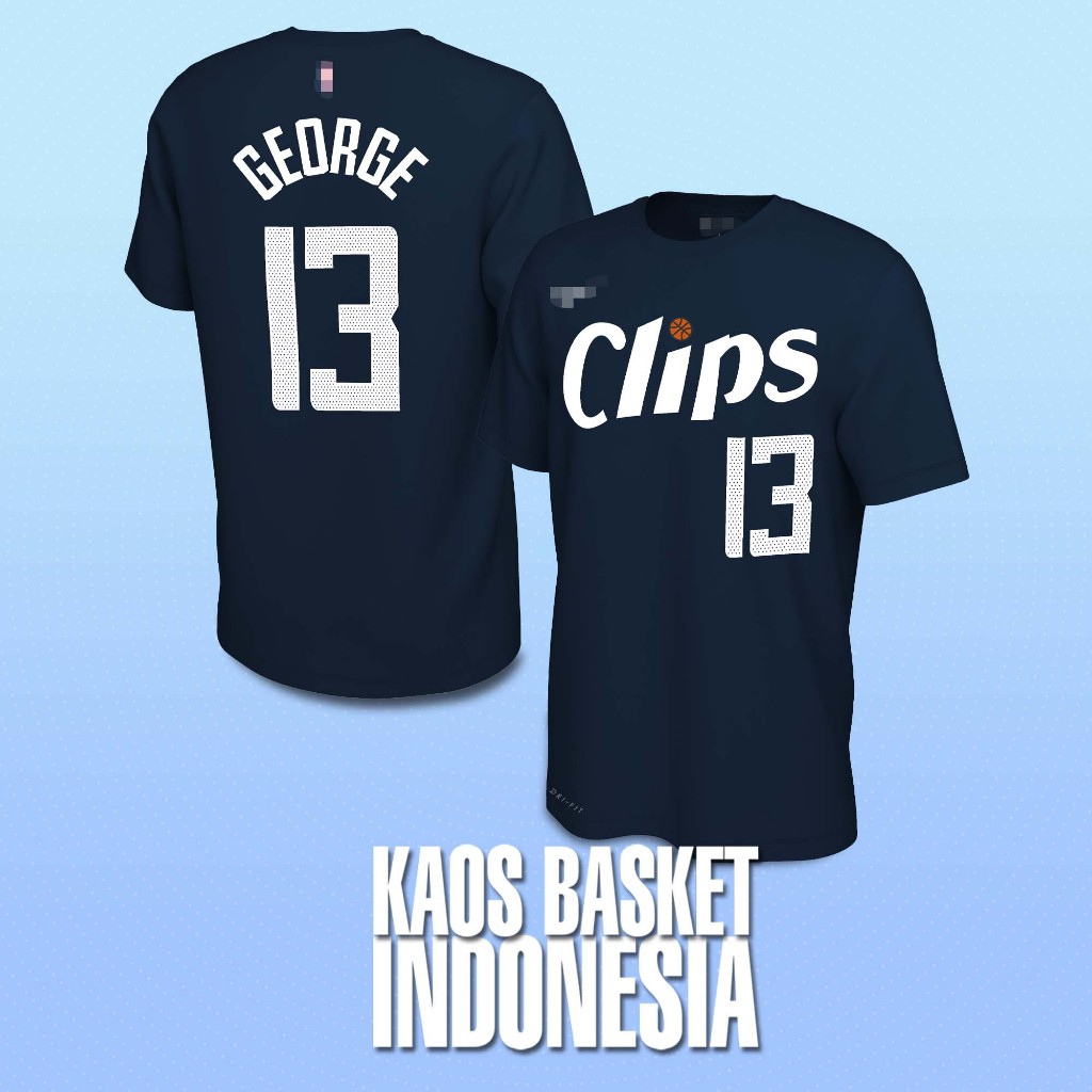 Jual Baju Basket Pria Wanita NBA T shirt basket Kaos LA CLIPPERS NO 13 ...