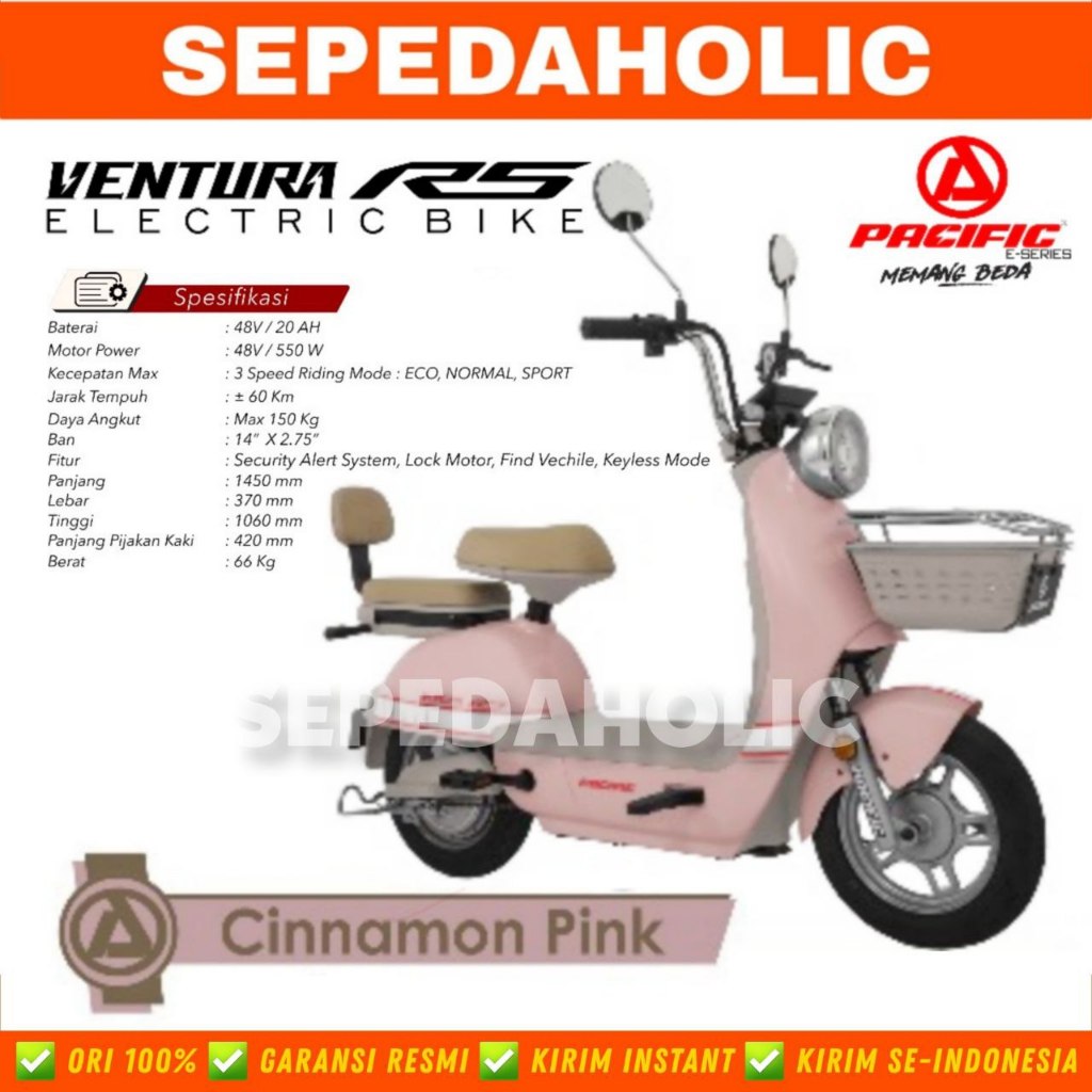 Jual Sepeda Listrik PACIFIC VENTURA R5 RS R2 R1 Electric E Bike ...