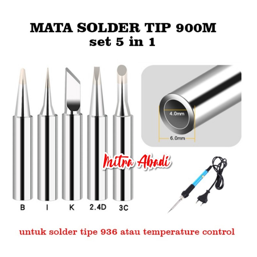 Jual Mata Solder 900M SET 5 IN 1 for Solder Tool 936 | Shopee Indonesia