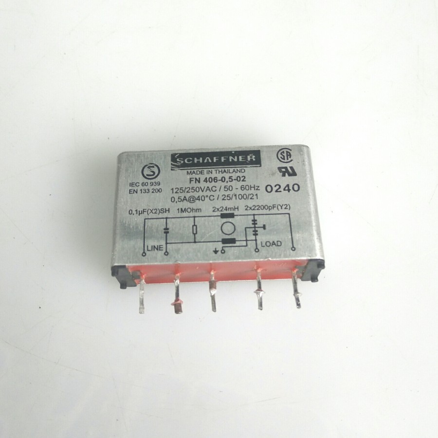 Jual EMC Filter 0.5a 250vac Schaffner FN406-0.5-02 Made in Thailand | Shopee Indonesia