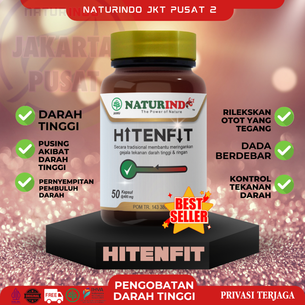 Jual Naturindo Obat Herbal Hipertensi Hypertensi Hitenfit Penurun ...
