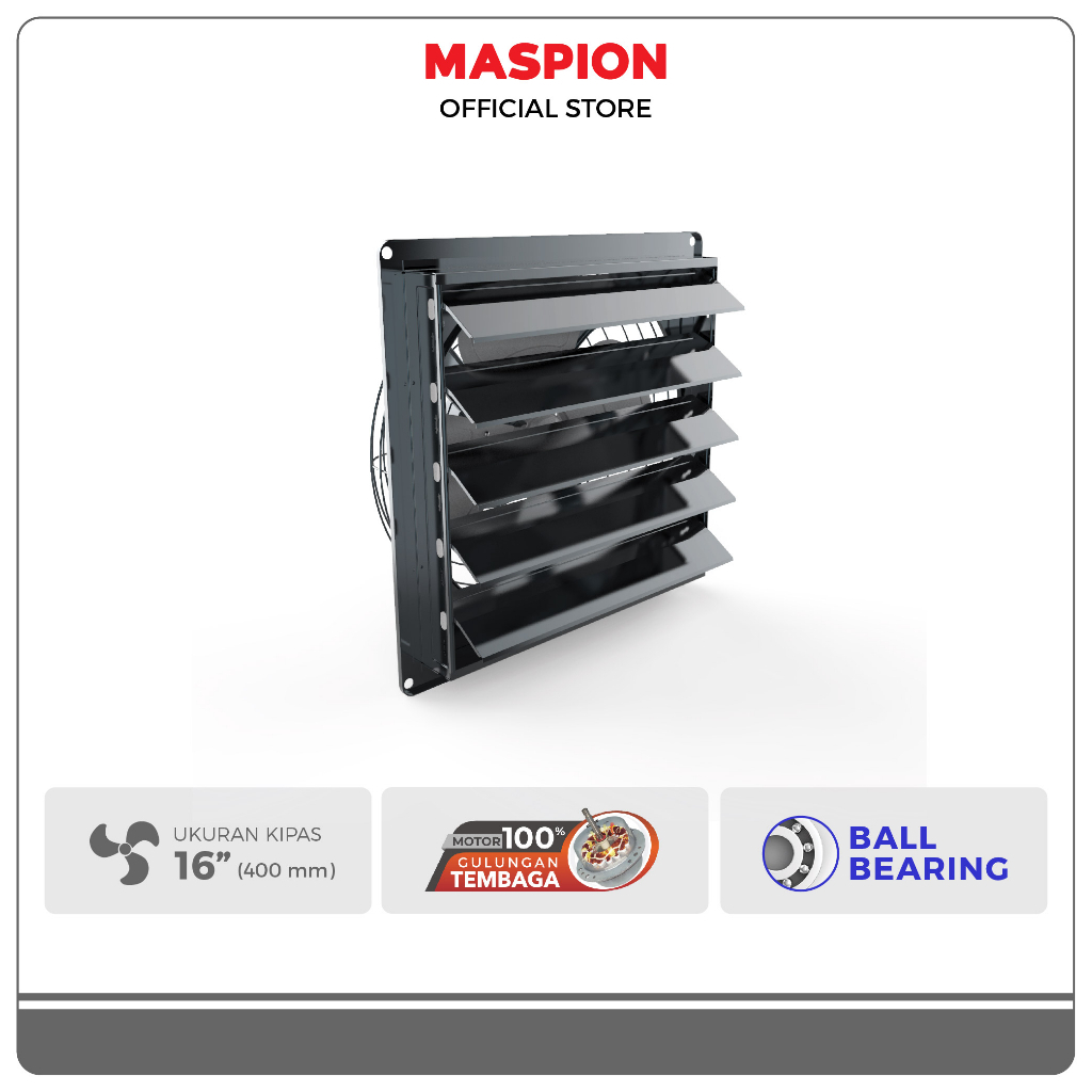 Jual Maspion Exhaust Fan Kipas Angin Hexos 16 Inch MV-3400 NEX | Shopee ...