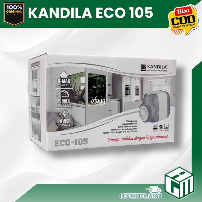 Jual Pompa kolam kandila eco 105, pompa kolam kandila, pompa kandila, pompa kandila kolam ...