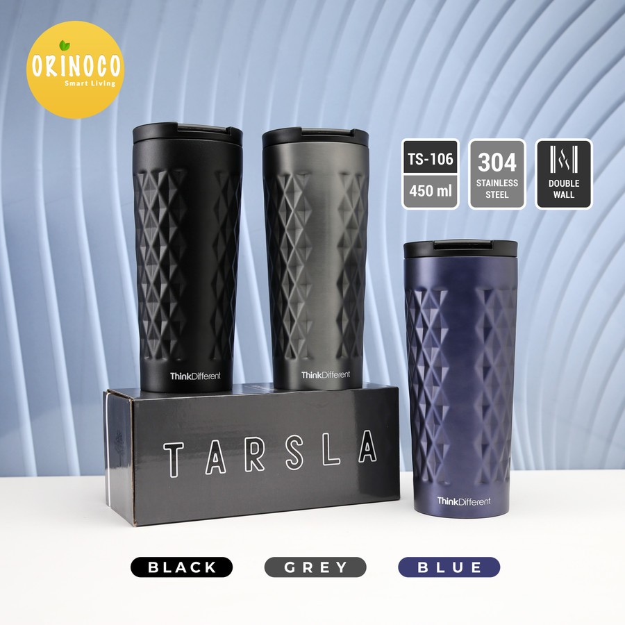 Jual Orinoco Mug Gelas Full Black TS-106 Coffee mug fancy Stainless ...