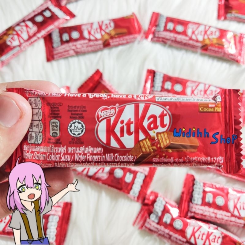 Jual Coklat Kit kat Cokelat Chocolate Kitkat Malaysia Wafer Coklat Susu ...