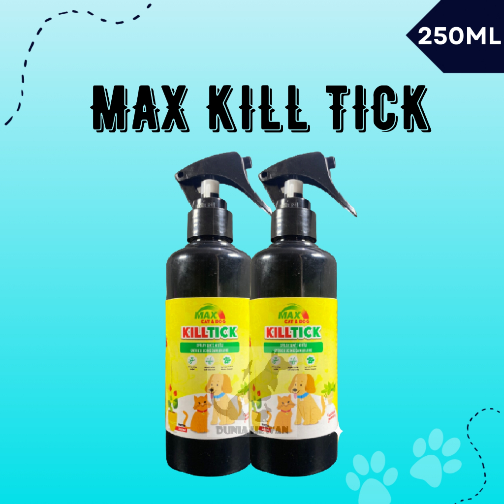 Jual Obat Spray Kutu Kucing dan Anjing Max Kill Tick 250ml 250 ml ...