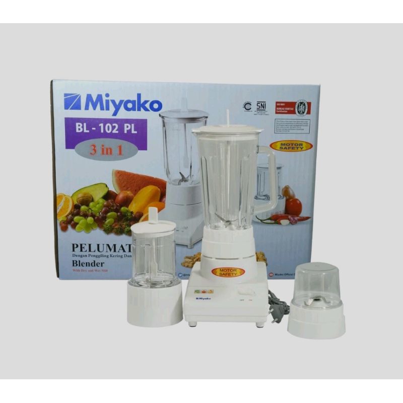 Jual Blander miyako BL-102 PL ( 3 in 1 ) | Shopee Indonesia