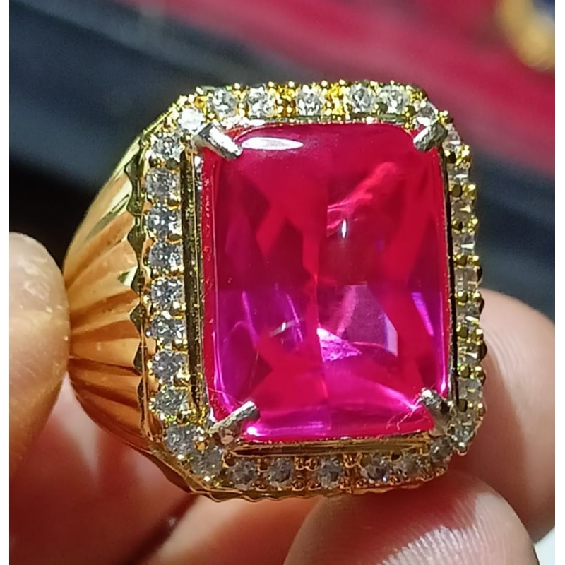 Jual Cincin Batu Merah Siam Rose Original Bangkok | Shopee Indonesia