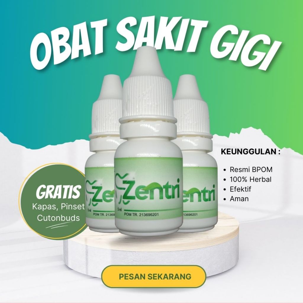 Jual ZENTRI Obat Sakit Gigi Berlubang Dan Gusi Bengkak isi 10ml ...