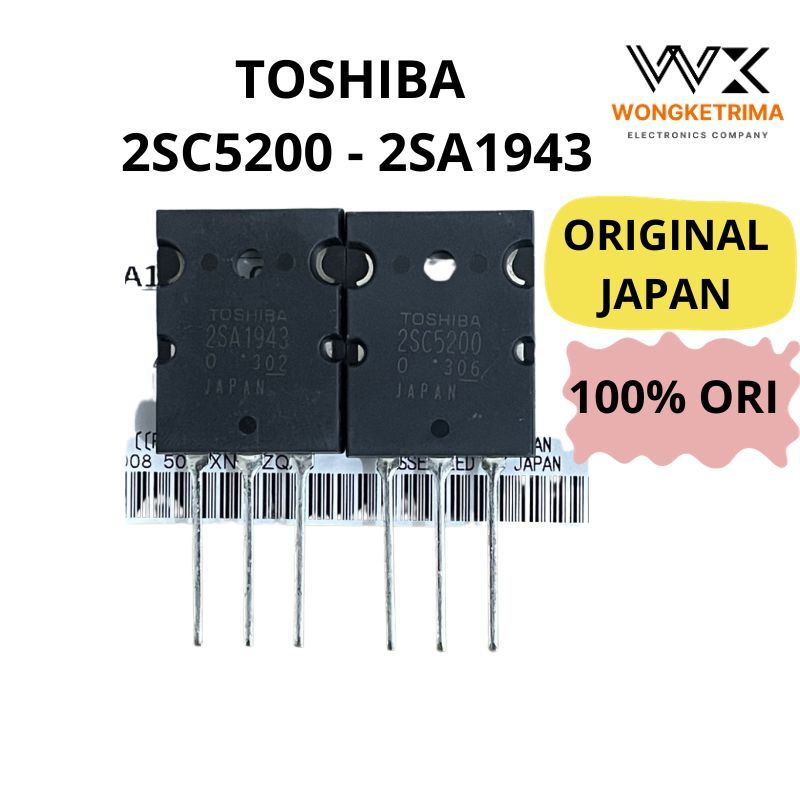 Jual TRANSISTOR TOSHIBA 2SC5200 - 2SA1943 TRANSISTOR TR FINAL TOSHIBA 2SC 5200 2SA 1493 JEPANG ...