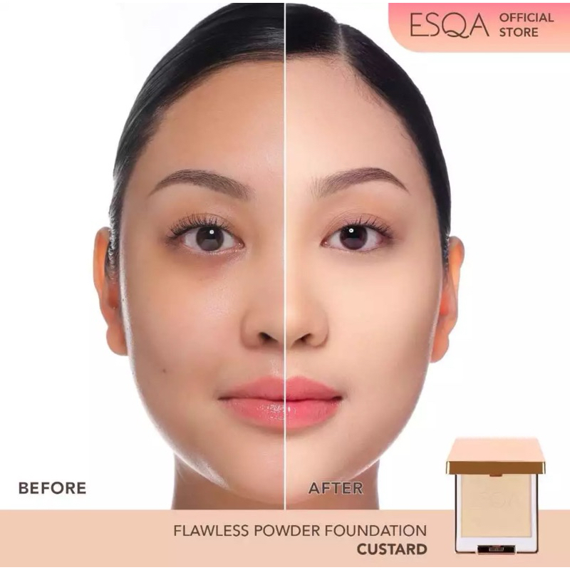 Jual ESQA FLAWLESS POWDER FOUNDATION / COMPACT POWDER ESQA / ORIGINAL ...