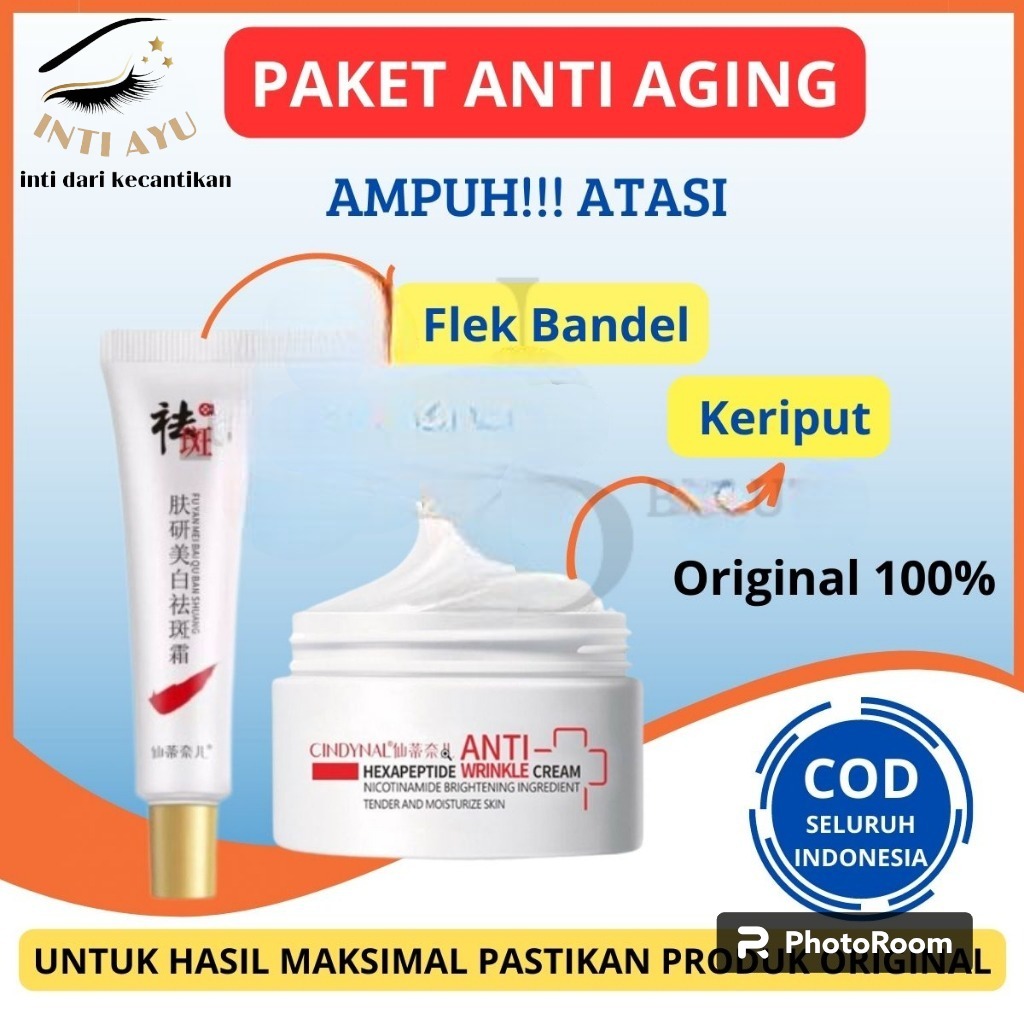 Jual [BPOM] Cindynal Paket Wajah Glowing Atasi Flek Hitam Bintik Melasma Kerutan Anti Aging ...