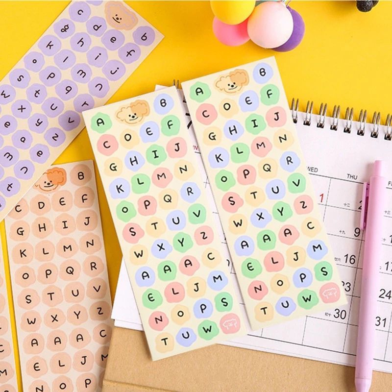 Jual STIKER HURUF 1PCS CUTE ALPHABET STICKER SET DECO DIY PLANNER ...