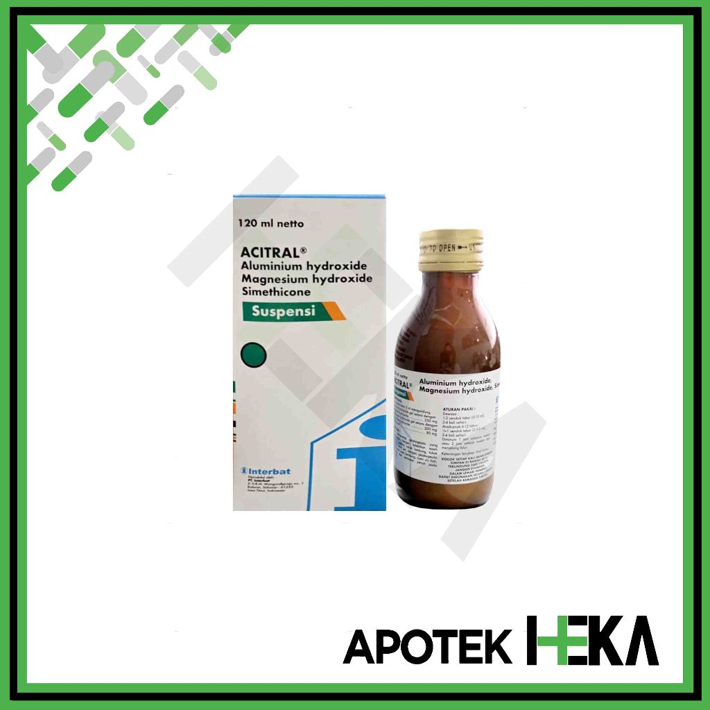 Jual Acitral Liquid 120 ml - Sirup Mengatasi Asam Lambung | Shopee ...