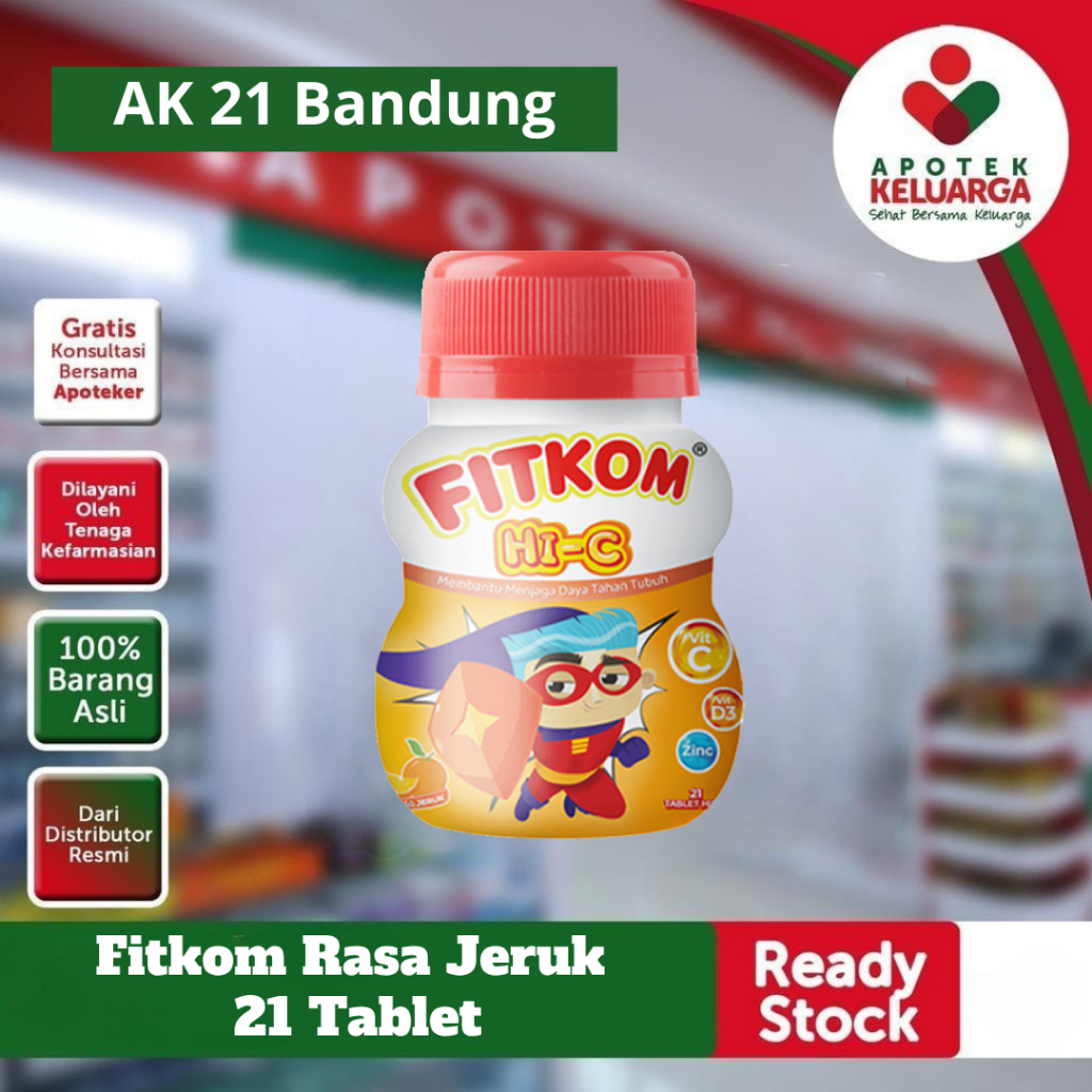 Jual Fitkom Rasa Anggur 21 Tablet/Memenuhi kebutuhan vitamin terutama ...