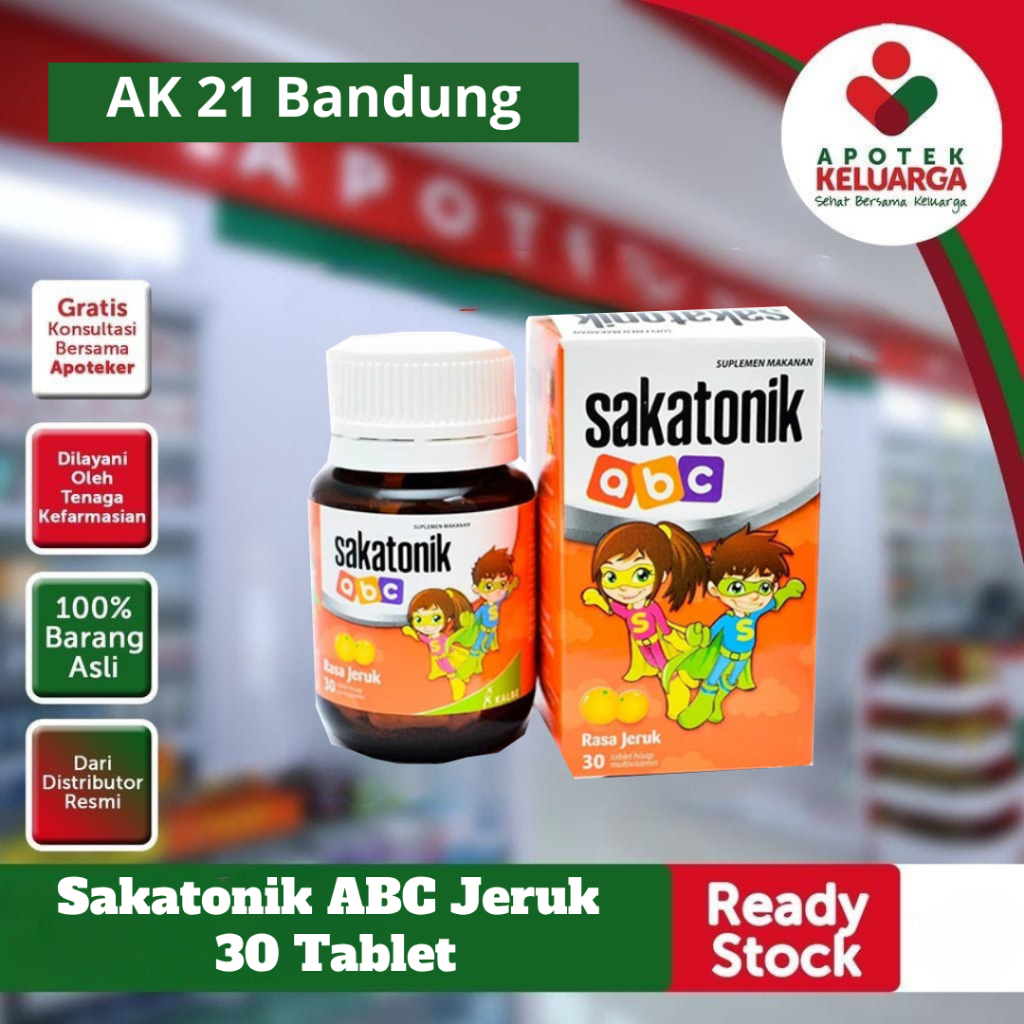 Jual Sakatonik ABC Strawberry 30 Tablet / Membantu menjaga kesehatan ...