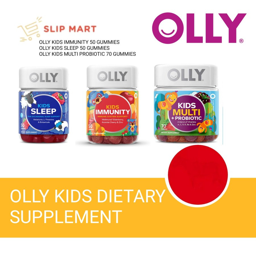 Jual Olly Kids Multi Probiotic / Sleep / Immunity Dietary Supplement ...