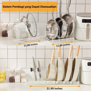 Jual Rak Penyimpanan Dapur Dengan Rak Penutup Panci Yang Dapat ...