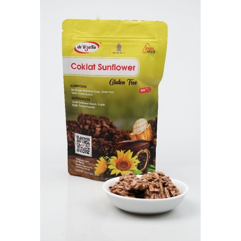 Jual Detigaku Coklat Sunflower (kuaci) Gluten Free 100g | Shopee Indonesia