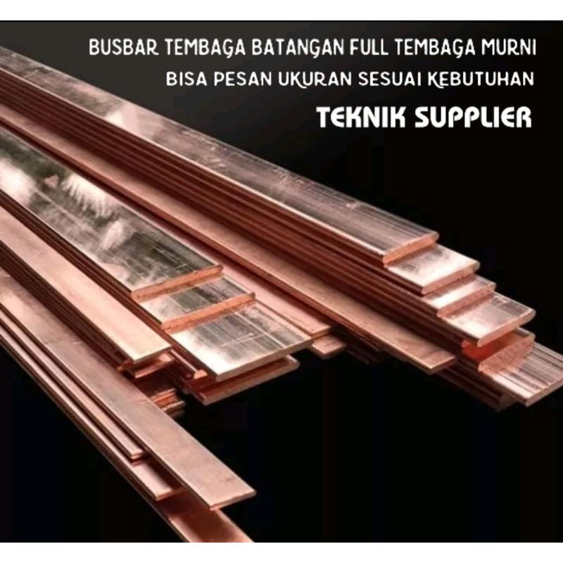 Jual plat strip tembaga busbar 5mm x 25mm x 1meter | Shopee Indonesia