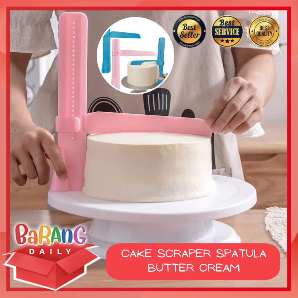 Jual Cake Scraper Spatula Butter Cream Pengahalus Pengrata Adonan ...