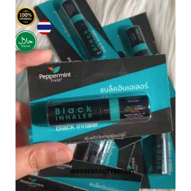 Jual REady STok black inhaler thailand peppermint field inhaler ...