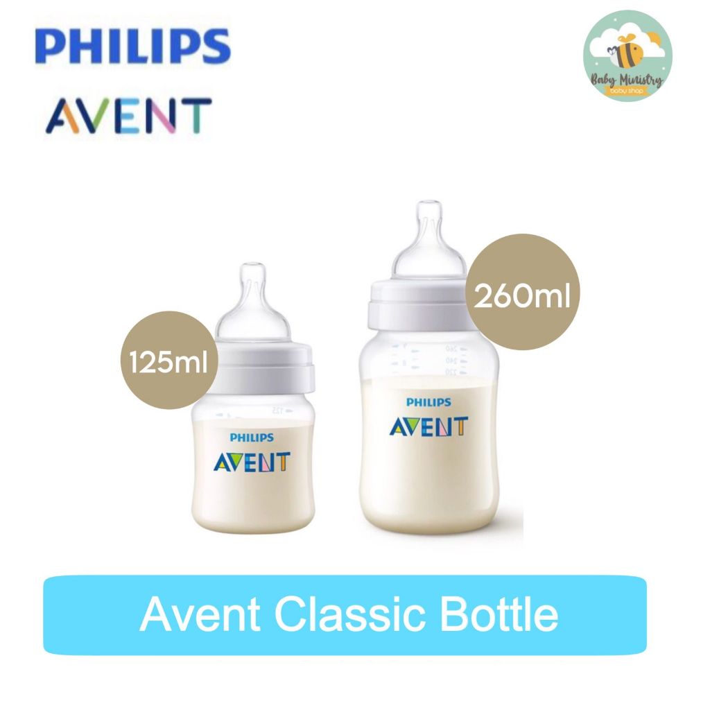Jual (SATUAN) Philips Avent Classic+ Bottle 125ml / 260ml / BOTOL SUSU ...