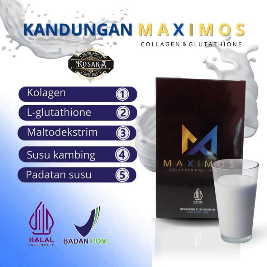Jual Maximos Susu Kambing Etawa Mengandung Collagen dan Glutathione | Susu Bubuk Kolagen Colagen ...