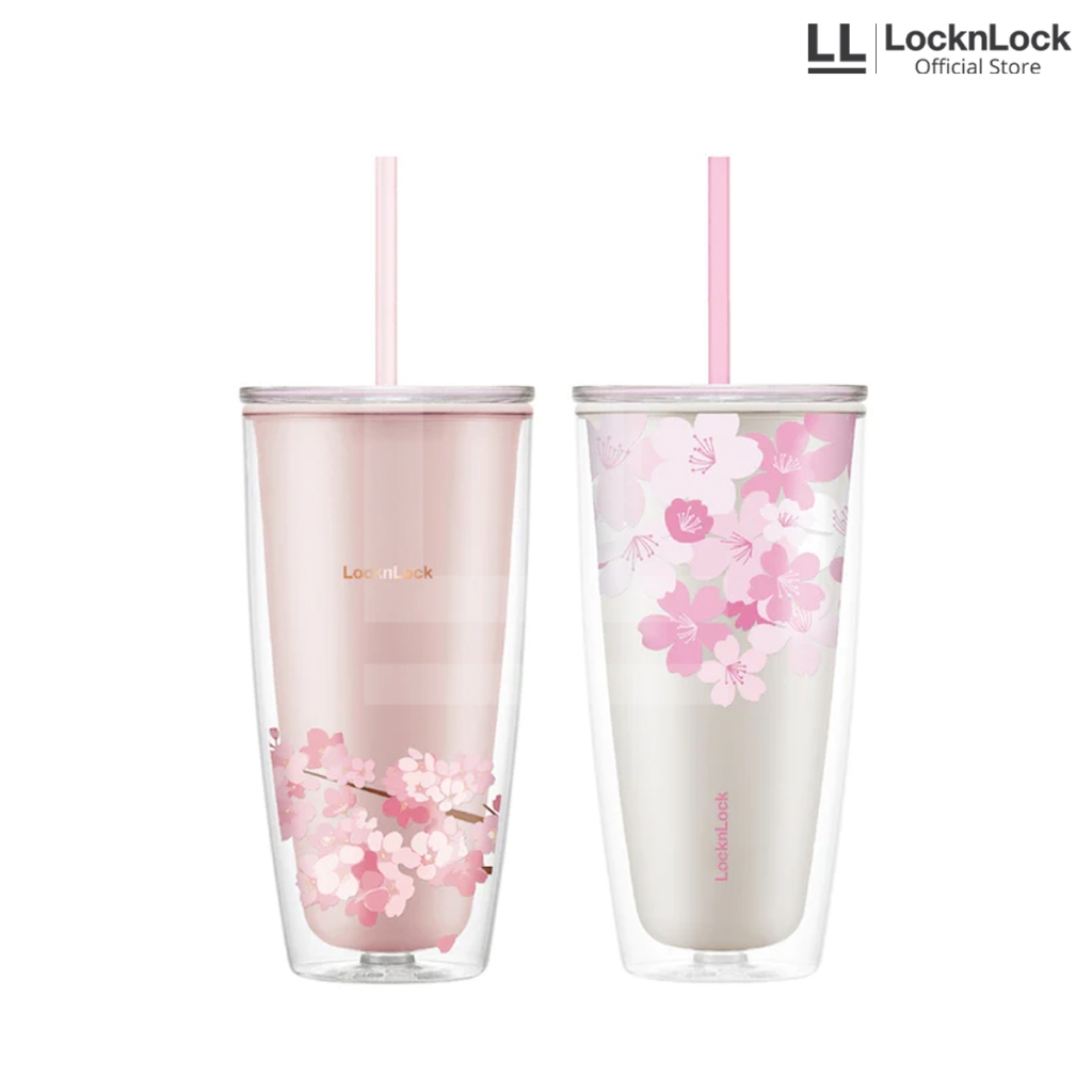 Jual LocknLock Exclusive Botol Minum Double Wall Cold Cup Cherry ...