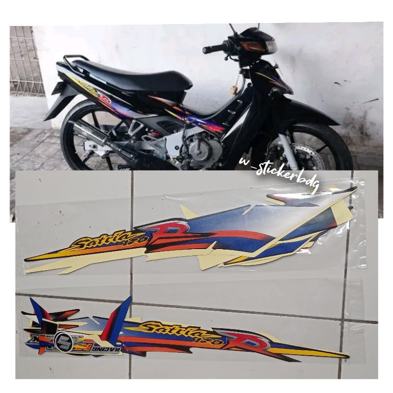 Jual Striping Stiker Suzuki Satria R Satria 120 R 1999 2000 Hitam ...