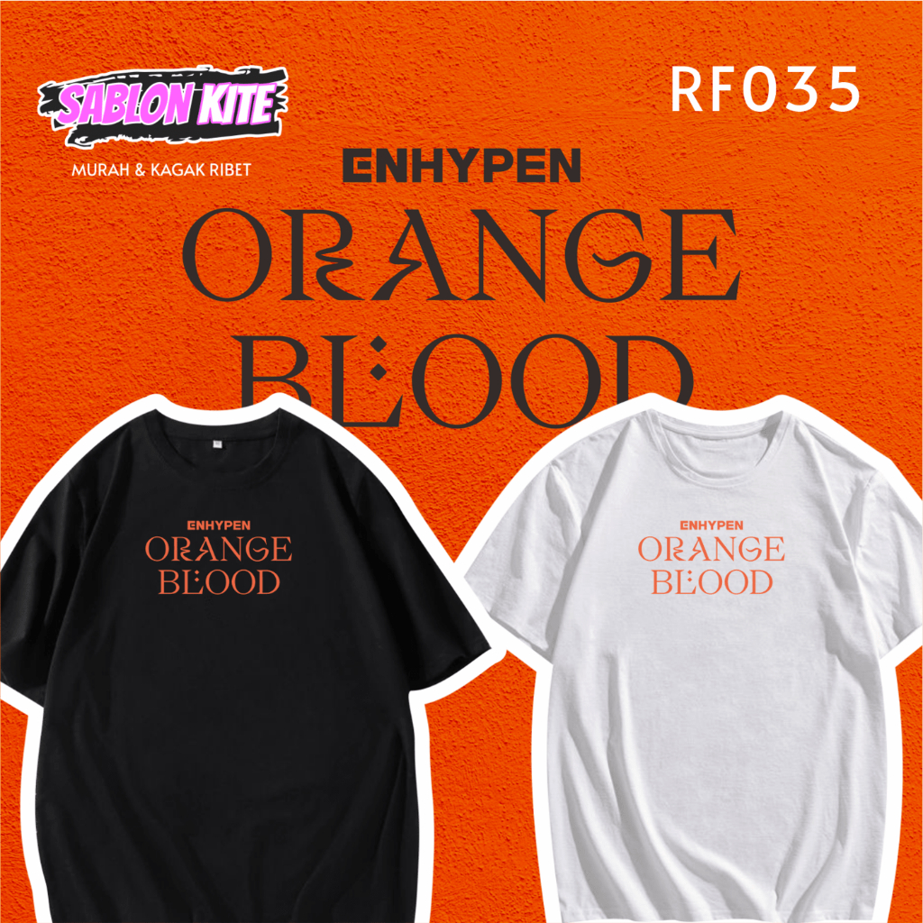 Jual RF035 Kaos kpop logo orange blood // heesung jungwon jay jake ...