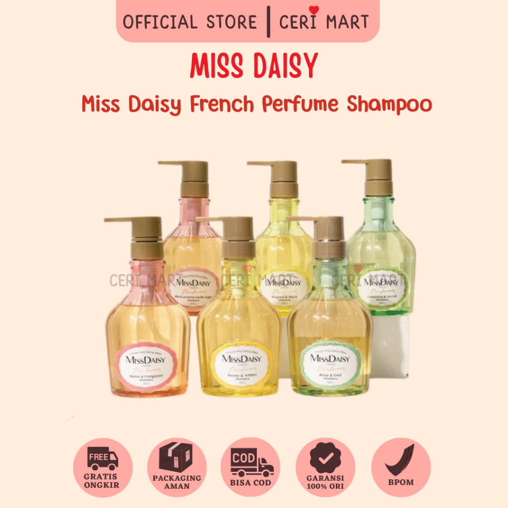Jual MISS DAISY French Perfume Shampoo anti ketombe bpom 500ml & 50ml shampo miss daisy | Shopee ...