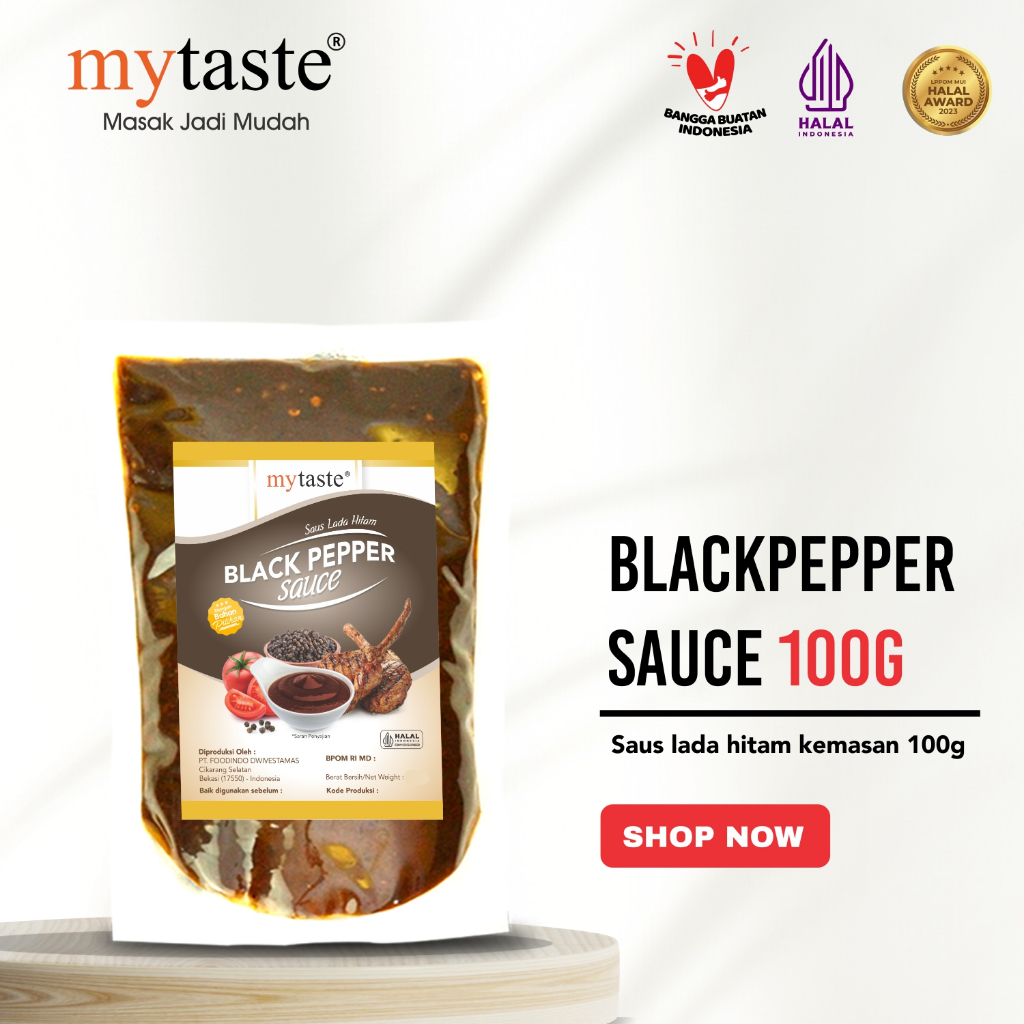 Jual My Taste Blackpepper Sauce / saus lada hitam kemasan 100 Gram ...