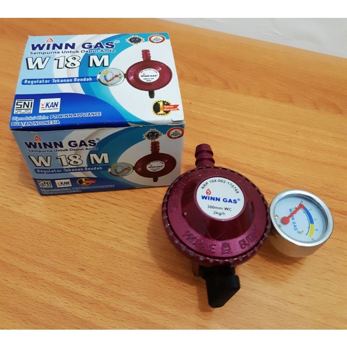 Jual Regulator Winn Gas W 18 M - Meteran W 18M - Tekanan Rendah W18M ...