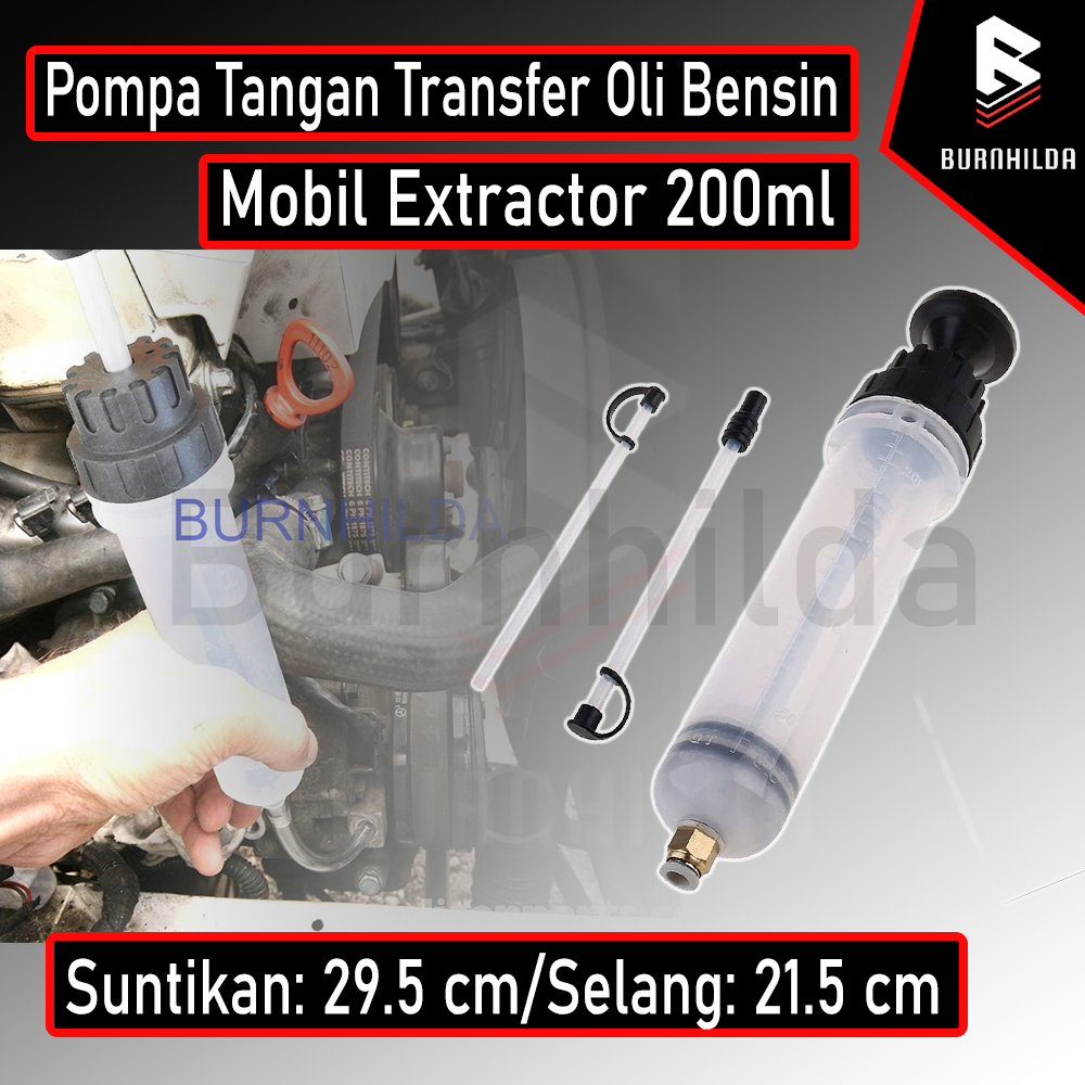 Jual Pompa Tangan Transfer Oli Bensin Mobil Extractor 200ml | Oil Fluid ...