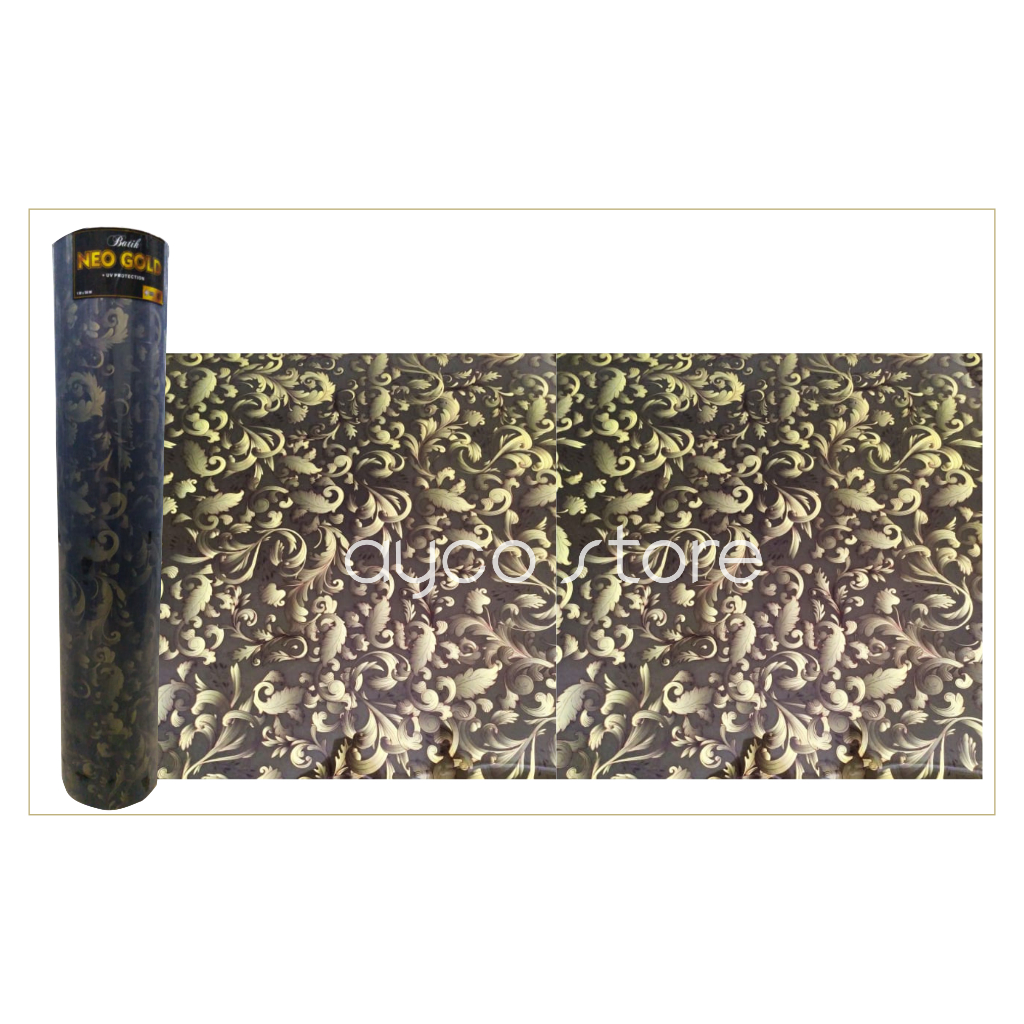 Jual Fiber Pagar Pelapis Penutup Rumah Motif - Batik Neo Gold | Shopee ...
