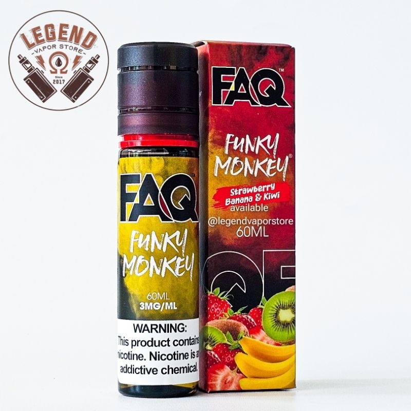 Jual FREEBASE - LIQUID FAQ FUNKY MONKEY 60ML 3MG 6MG AUTHENTIC | Shopee ...